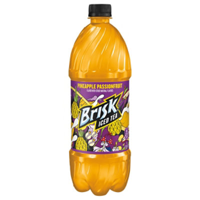 Brisk Iced Tea Pineapple Passionfruit Flavor - 1 Liter - tomthumb