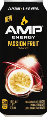 AMP Energy Drink Passion Fruit Flavor - 16 Fl. Oz. - Andronico's