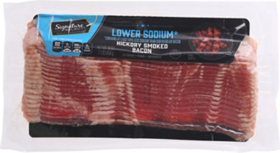 Signature SELECT Bacon Sliced Lower Sodium Classic Cut - 16 Oz - Albertsons