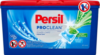 Persil ProClean Laundry Detergent Power Caps Original Tub - 40 Count ...