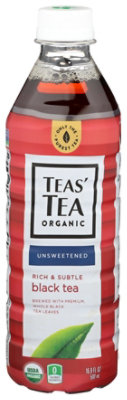 TEAS TEA Organic Unsweetened Black Tea Rich & Subtle - 16.9 Fl. Oz ...