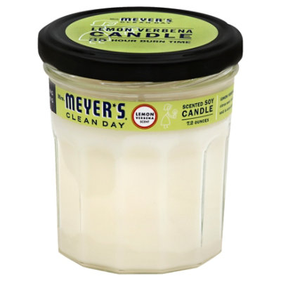 Mrs. Meyers Clean Day Scented Soy Candle Lemon Verbena Scent 7.2 ounce ...
