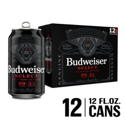 Budweiser Select Light Beer Cans - 12-12 Fl. Oz. - Albertsons