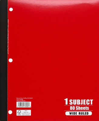 Norcom Notebook Wide 80 Sheet - Each - Safeway