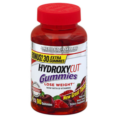 Hydroxycut Weight Loss Supplement Gummies Mixed Fruit - 90 Count ...