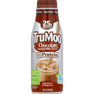 TruMoo High Protein 1% Low Fat Chocolate Milk - 14 Fl. Oz. - albertsons