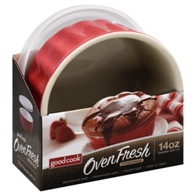 Good Cook Oven Fresh Ceramic Ramekin With Lid - Each - safeway
