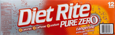 Diet Rite Soda Tangerine - 12-12Fl. Oz. - Andronico's