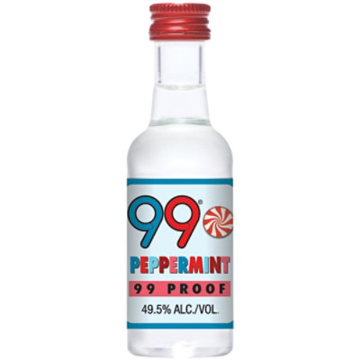 99 Brand Peppermint Liqueur 99 Proof In Bottle - 50 Ml - jewelosco