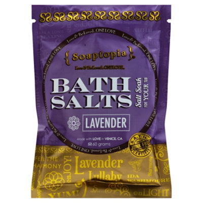 Soaptopia Salt Soak Lavender - 60 Gram - safeway
