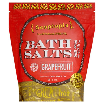 Soaptopia Salt Soak Grapefruit - 16 Oz - albertsons