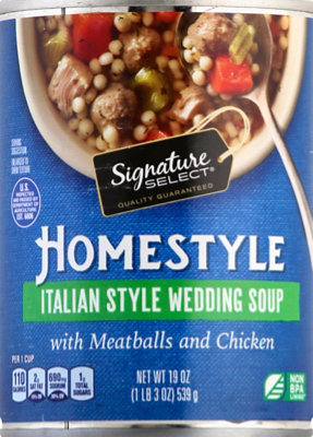 Signature SELECT Soup Homestyle Italian Style Wedding with Meatballs ...
