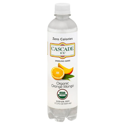 Cascade Ice Sparkling Water Organic Orange Mango - 17.2 Fl. Oz. - Safeway
