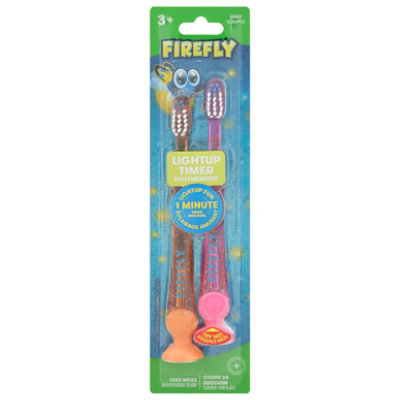 Firefly Light-Up Timer Toothbrushes - 2 Count - albertsons