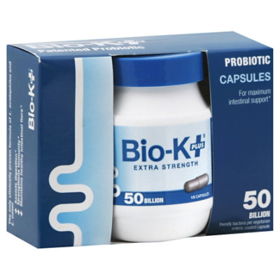 Bio-K Plus Probiotic Extra Strength Capsules - 15 Count - vons