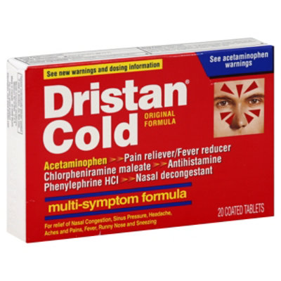 Dristan Cold M S Tablets - 20 Count - albertsons