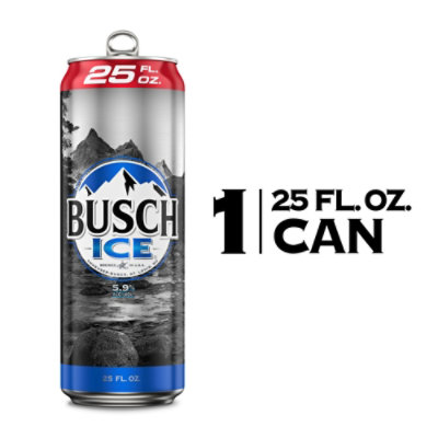 Busch Ice Beer Can - 25 Fl. Oz. - acmemarkets