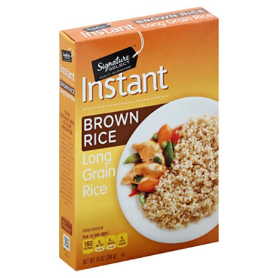 Signature SELECT Rice Brown Instant - 14 Oz - safeway