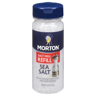Morton Sea Salt Salt Mill Refill - 14 Oz - pavilions