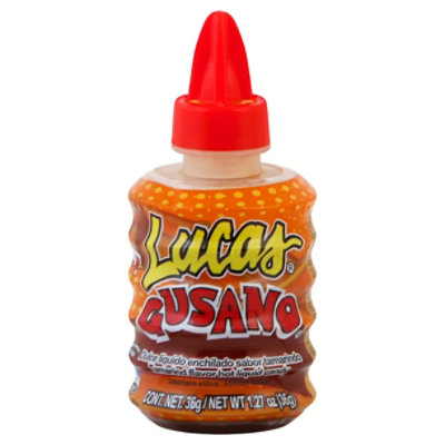 Lucas Gusano Liquid Candy Tamarind Hot - 1.27 Oz - acmemarkets