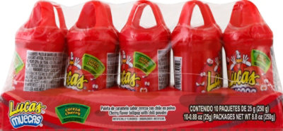 Lucas Muecas Lollipop With Chili Powder Cherry - 10-0.88 Oz - Albertsons