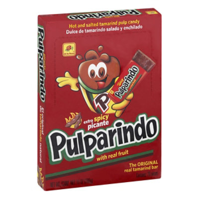 Pulparindo Candy Tamarind Pulp Extra Hot And Salted Box - 30 Count ...