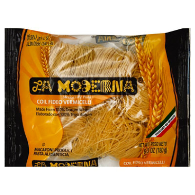 La Moderna Pasta Coil Fideo Vermicelli Bag - 6.3 Oz - Albertsons
