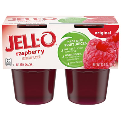 Jello Gelatin Raspberry - 4-3.375 Oz - albertsons