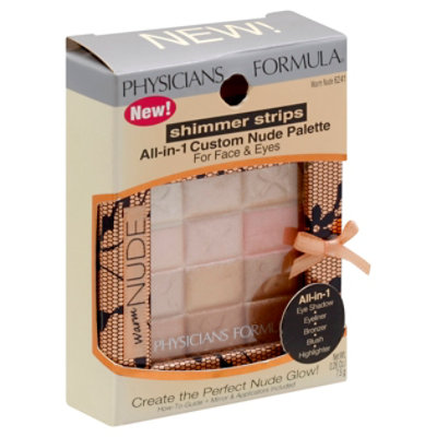 Physicians Formula Shimmer Strips Face Warm Nude - 0.18 Oz - jewelosco