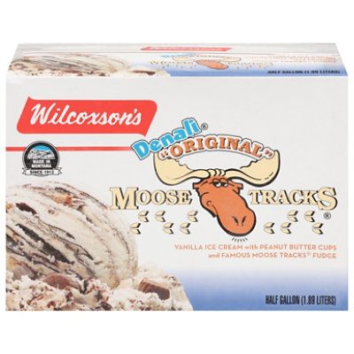 Wilcoxson's Moose Tracks Vanilla Ice Cream With Heavy Fudge & Peanut ...