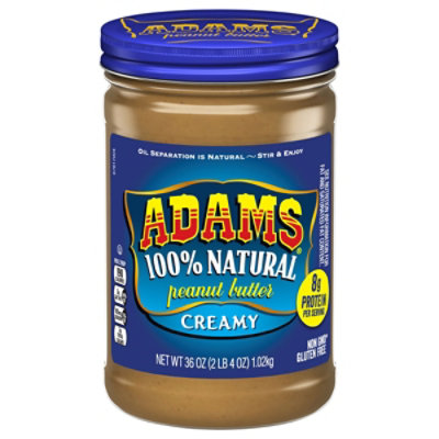 Adams Peanut Butter Creamy - 36 Oz - Pavilions