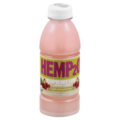 Hemp2o Herbal Water Beverage Organic Raspberry Lime - 16.9 Fl. Oz ...