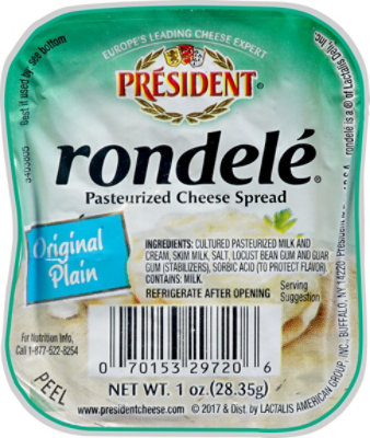 President Rondele Cream Cheese Original - Each - ACME Markets