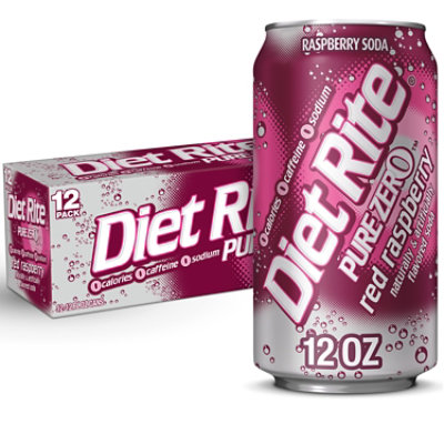 Diet Rite Soda Raspberry Red - - Online Groceries | Safeway