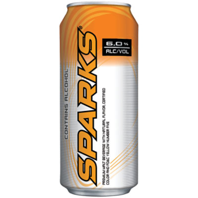 Sparks Beer Flavored Malt Beverage 6% ABV Cans - 4-16 Fl. Oz. - albertsons