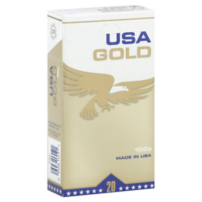 USA Gold Cigarettes Gold 100s Box FSC - Pack - albertsons