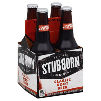 Stubborn Soda Root Beer - 4-12 - Online Groceries | Safeway