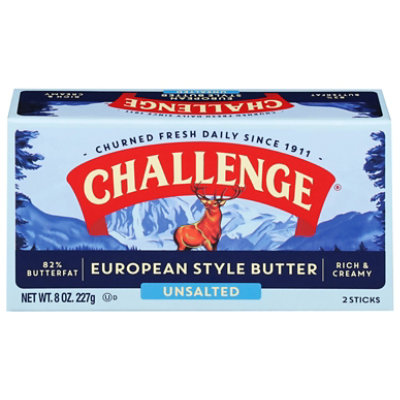 Challenge Butter Unsalted European Style - 8 Oz - Andronico's