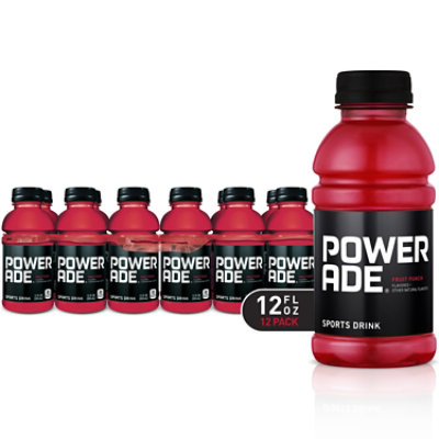 POWERADE Sports Drink Electrolyte Enhanced Fruit Punch - 12-12 Fl. Oz ...