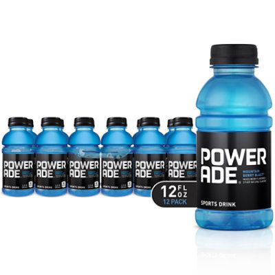POWERADE Sports Drink Electrolyte Enhanced Mountain Berry Blast - 12-12 ...