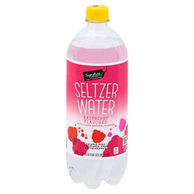 Signature SELECT Water Seltzer Raspberry Flavored - 33.8 Fl. Oz ...