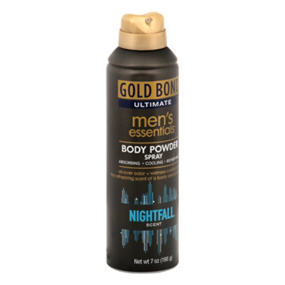 GOLD BOND Ultimate Mens Essentials Spray Body Powder Nightfall Scent ...
