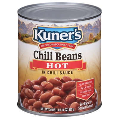 Kuners Beans Chili in Spicy Chili Sauce Hot - 30 Oz - Pavilions