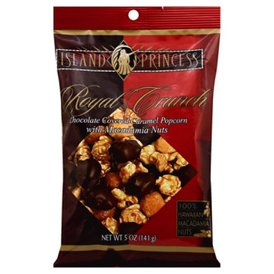 Island Princess Royal Chocolate Covered Caramel Popcorn Crunch - 5 Oz ...