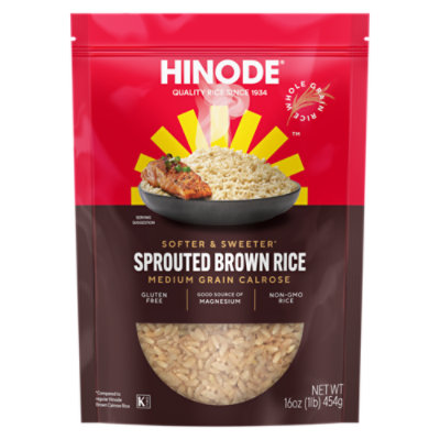 Hinode Rice Brown Calrose Medium Grain Sprouted - 16 Oz - Safeway