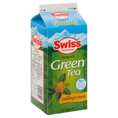 Swiss Premium Tea Green With Ginseng & Honey - 64 Fl. Oz. - Safeway