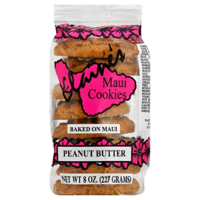 Elaines Maui Cookies Peanut Butter Baked on Maui - 8 Oz - Albertsons