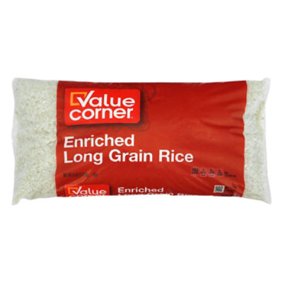 Value Corner Rice Enriched Long Grain - 5 Lb - Safeway