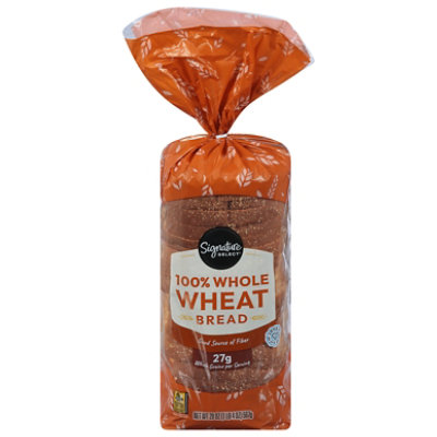 Signature SELECT Bread 100% Wheat - 20 Oz - Tom Thumb