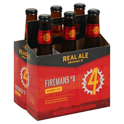 Real Ale Firemans Number 4 Blonde Ale Bottles - 6-12 Fl. Oz. - Albertsons